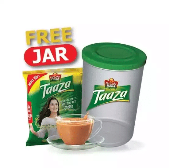 Brooke Bond Taaza Black Tea (Free Jar) 200gm - EasyShop
