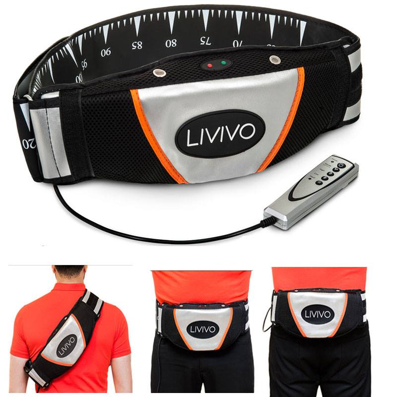 Vibro shape Slimming Belt - Black and White - EasyShop